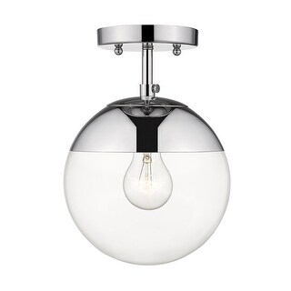 Golden Lighting Dixon 8" Wide Semi-Flush Globe Ceiling Fixture with - Bed Bath & Beyond - 38070965